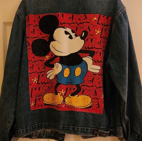Jg Hook | Jackets & Coats | Vintage 99s Mickey Mouse Denim Jacket ...